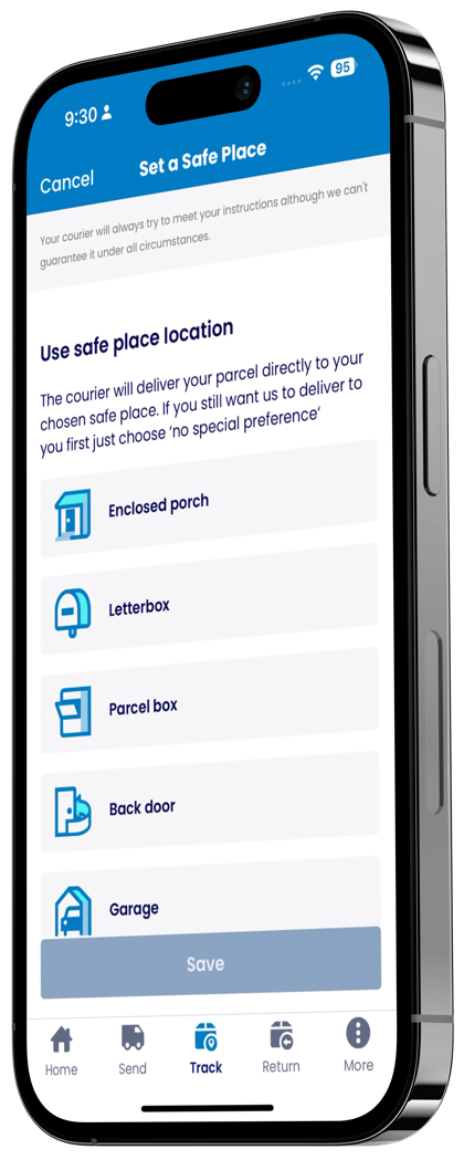 How to track your Tradeprint order with the Evri app.